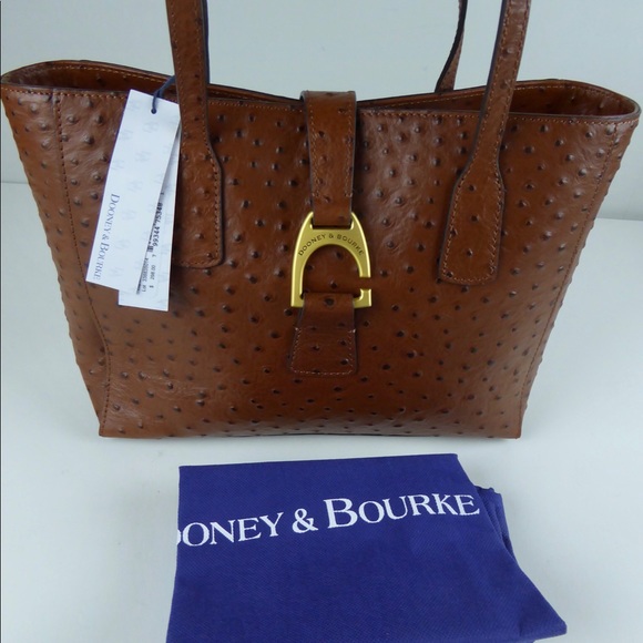 Dooney & Bourke | Bags | Dooney Bourke Small Shannon Tote Ostrich ...
